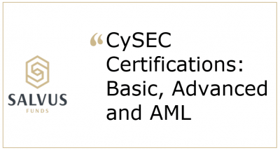 CySEC Certifications: Basic, Advanced and AML - SALVUS Funds