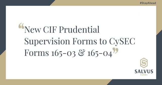 New CIF Prudential Supervision Forms to CySEC – Forms 165-03 & 165-04 ...