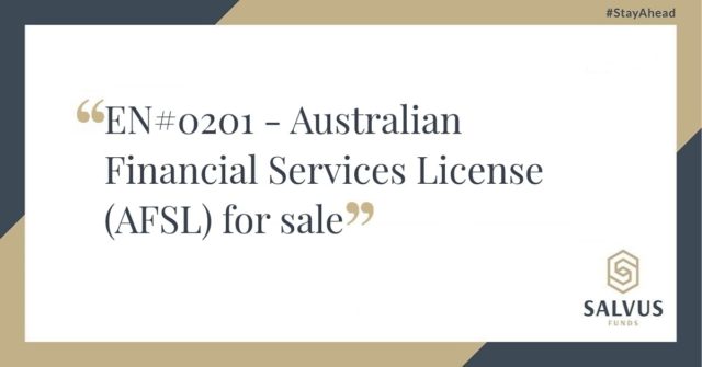 EN#0201 – Australian Financial Services License (AFSL) for sale ...
