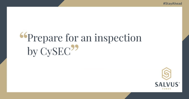 Prepare for an inspection by CySEC - SALVUS Funds
