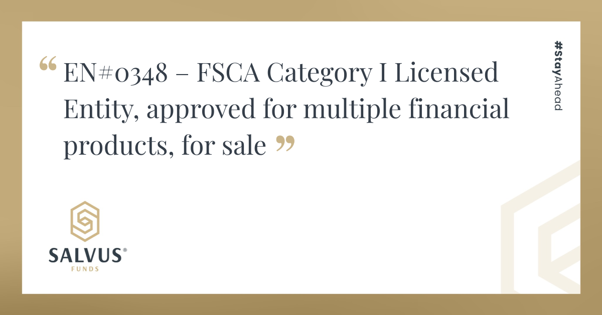 EN#0348 – FSCA Category I Licensed Entity, approved for multiple ...
